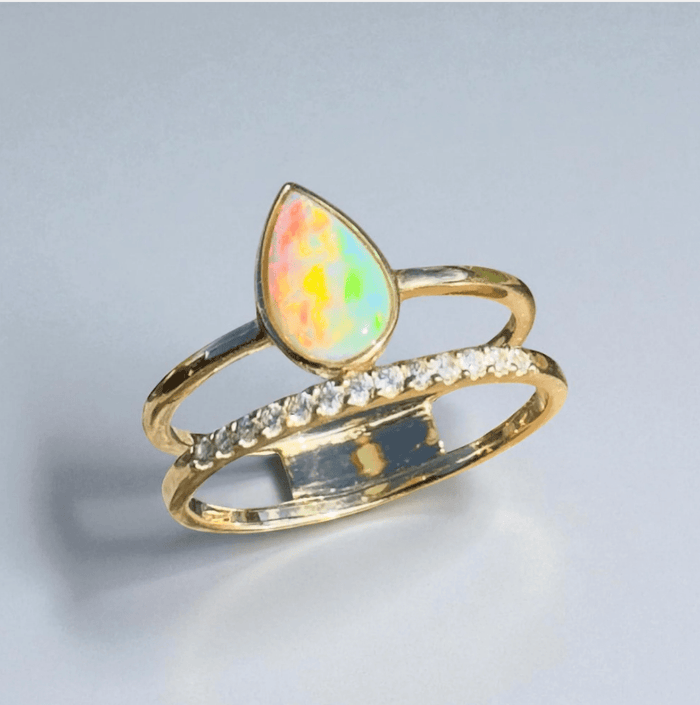 The Radiant Charm of Australian Opal Rings